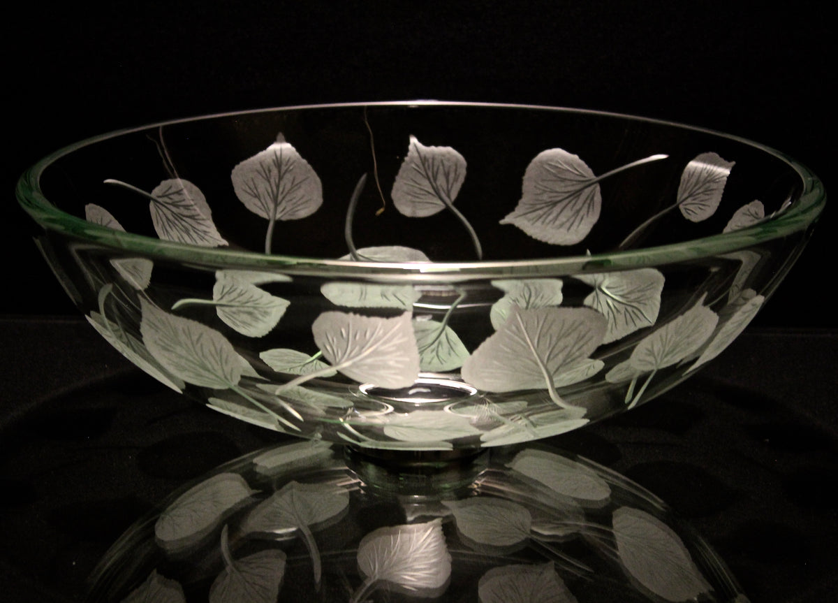 Aspen Vessel Sink | Elegant Glass Engraving Studio